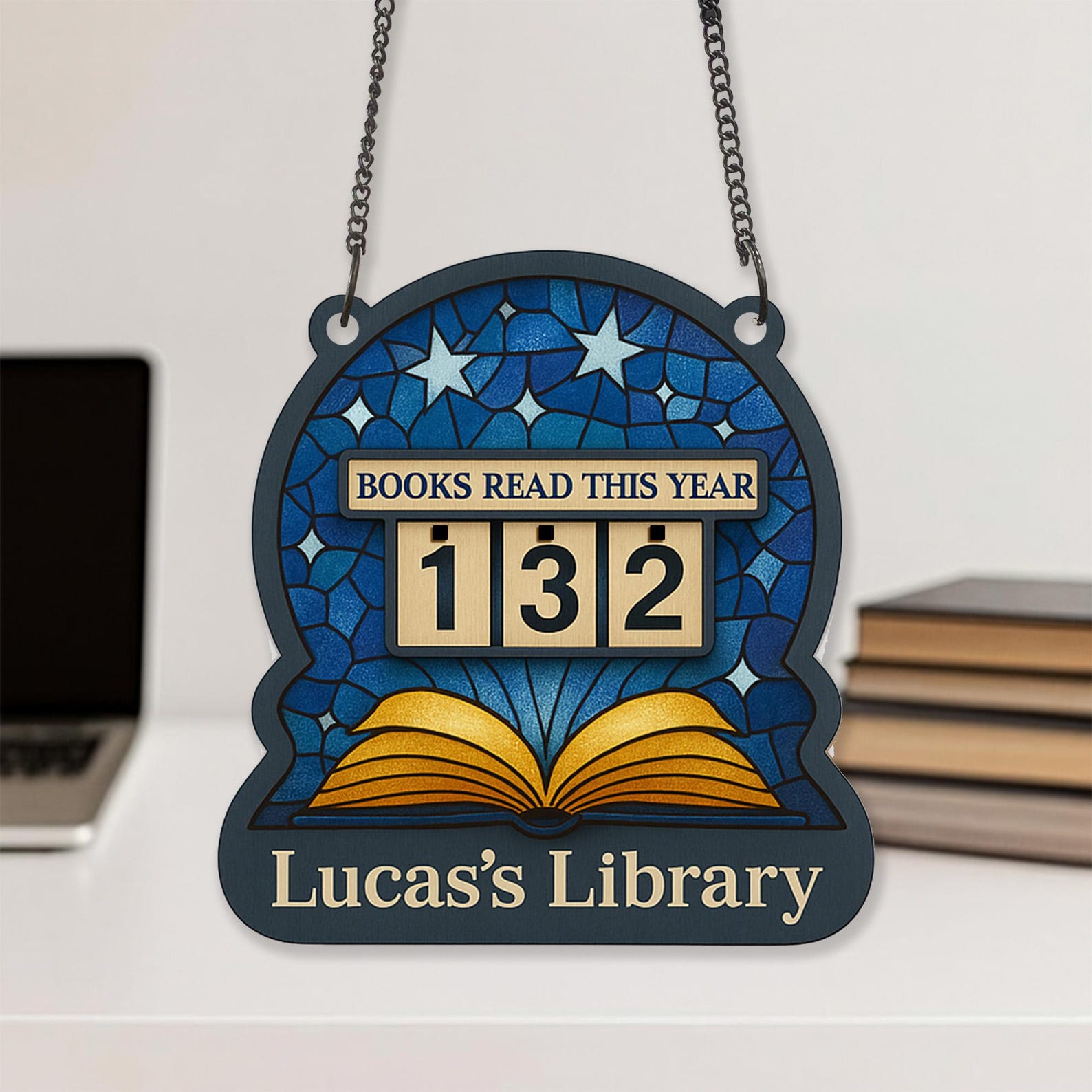 Personalized Books Read This Year Counter Library, Night Court Books ...