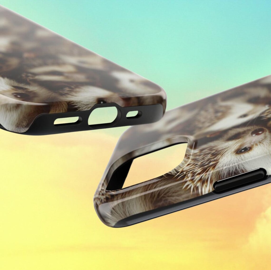 Cute Hedgehog Phone Case, Hedgehogs Phone Cover, Gift for Hedgehog ...