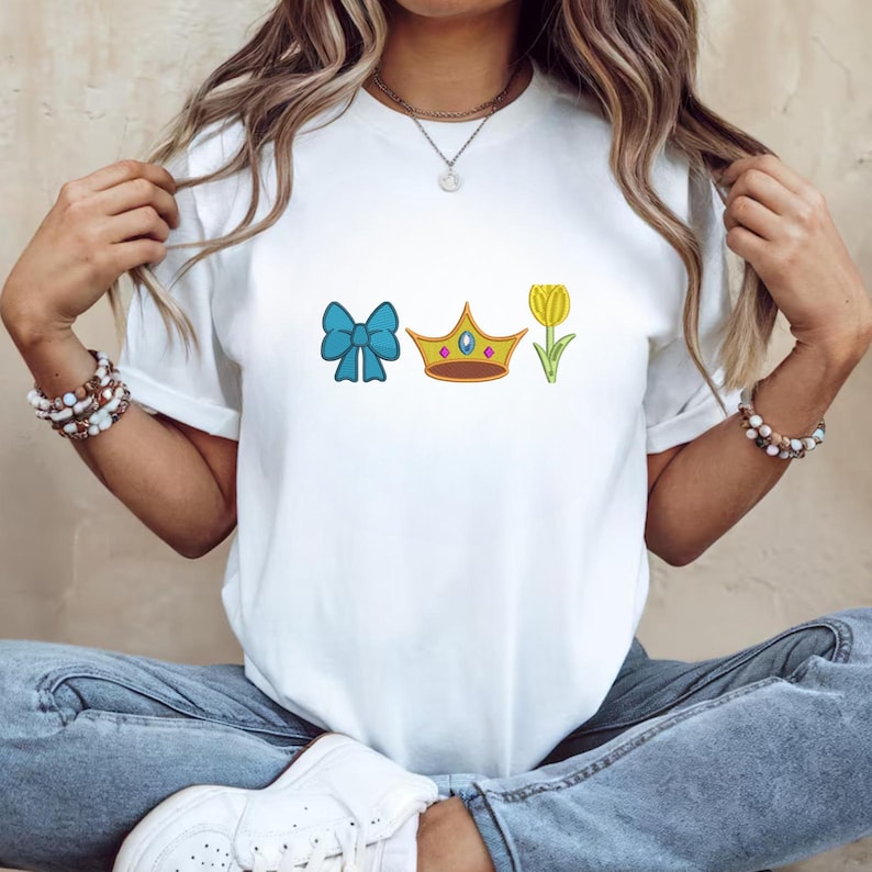 Princess Icon Embroidery Bundle Design, Magic Kingdom Embroidery Design ...
