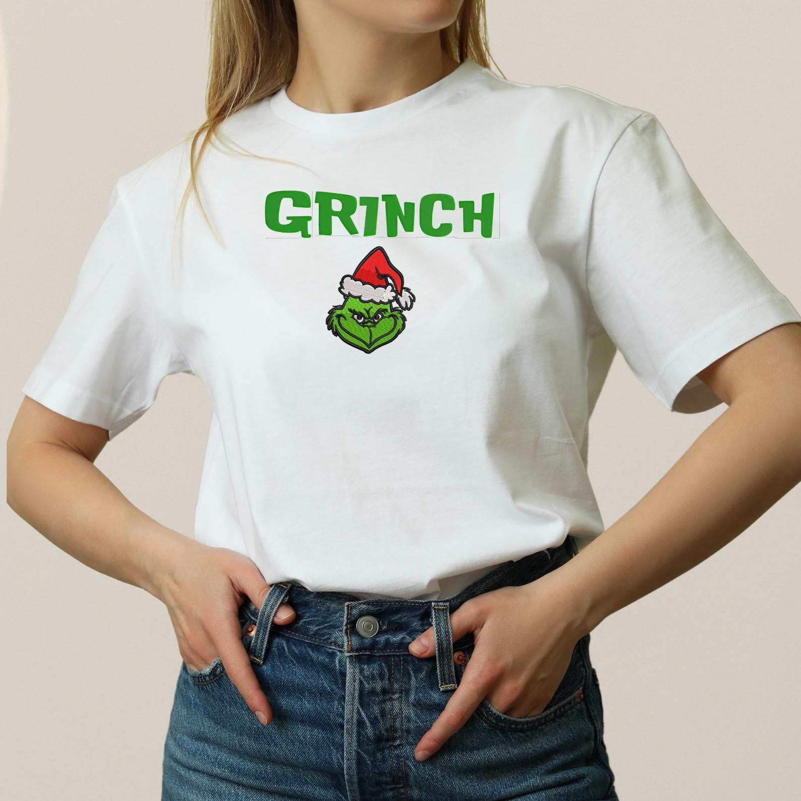 Grinch Embroidery Font Bundle: Letters & Numbers (DST) - Etsy