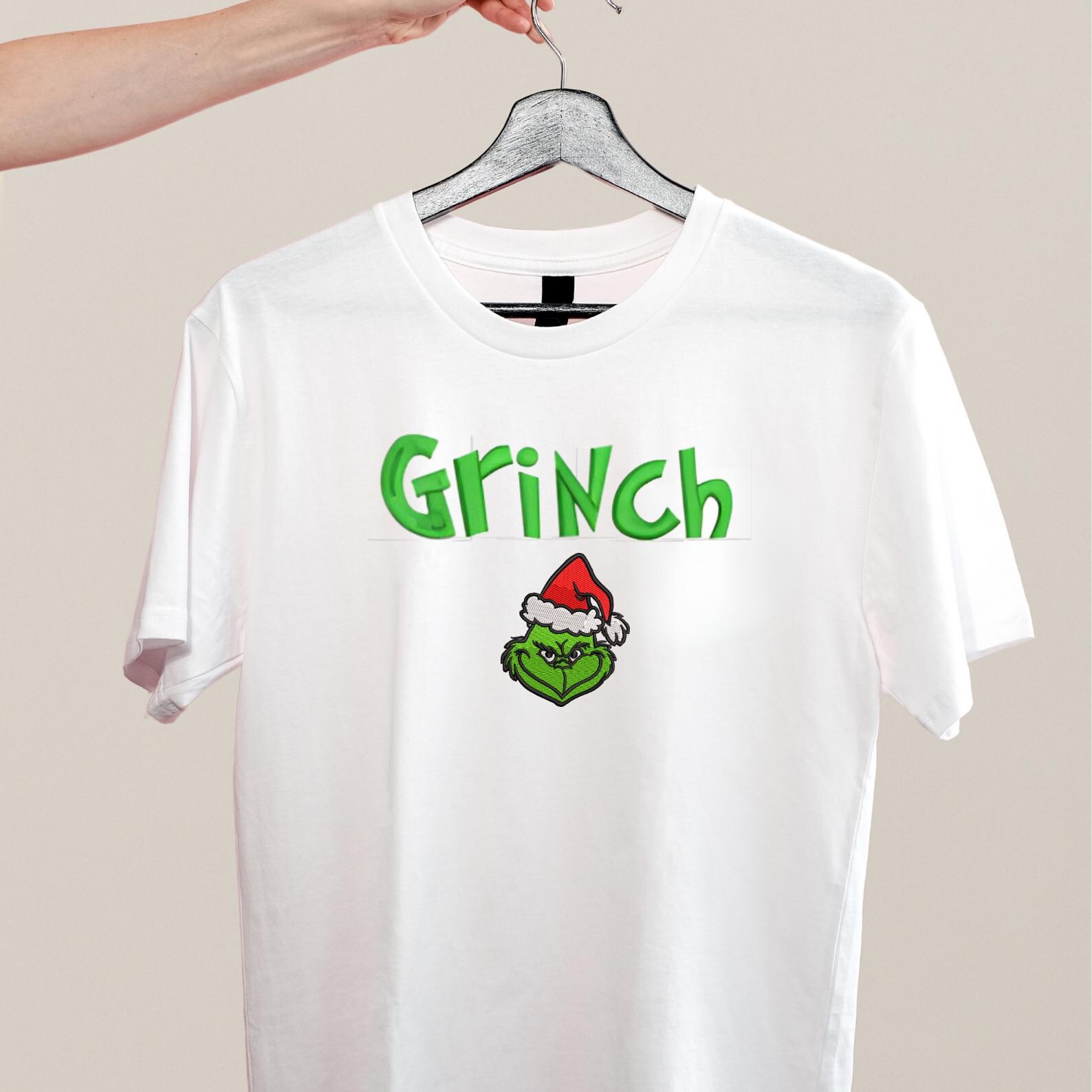 Grinch Embroidery Font Bundle: Letters & Numbers (DST) - Etsy