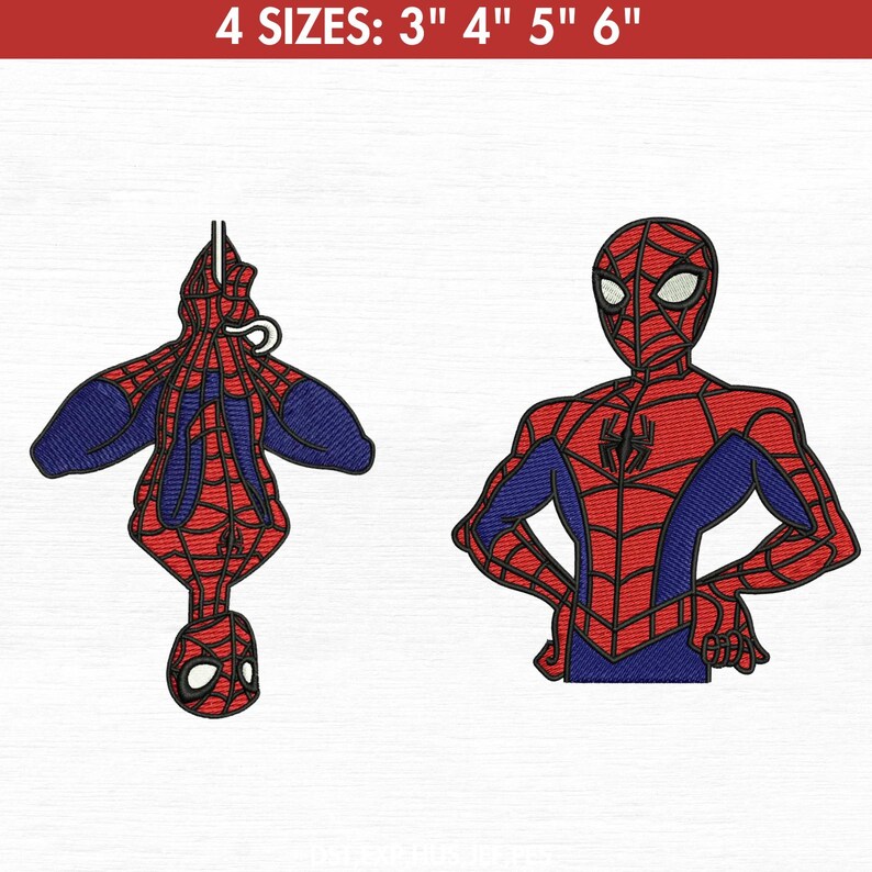 Spiderman Embroidery Designs: Superhero Machine Embroidery File ...