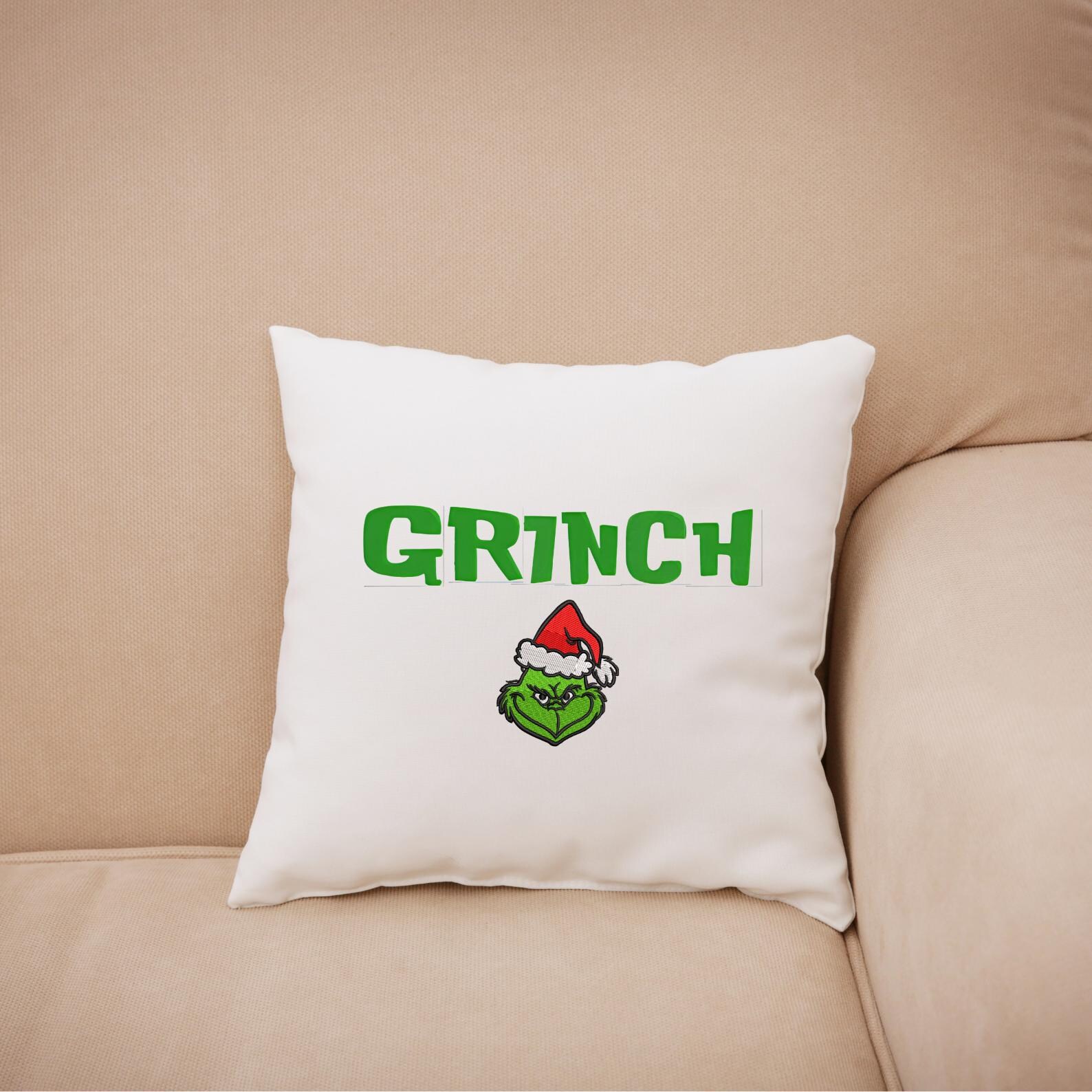 Grinch Embroidery Font Bundle: Letters & Numbers (DST) - Etsy