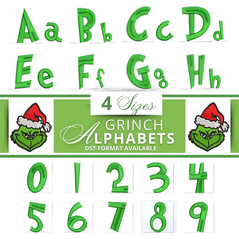Grinch Family Alphabet - Etsy