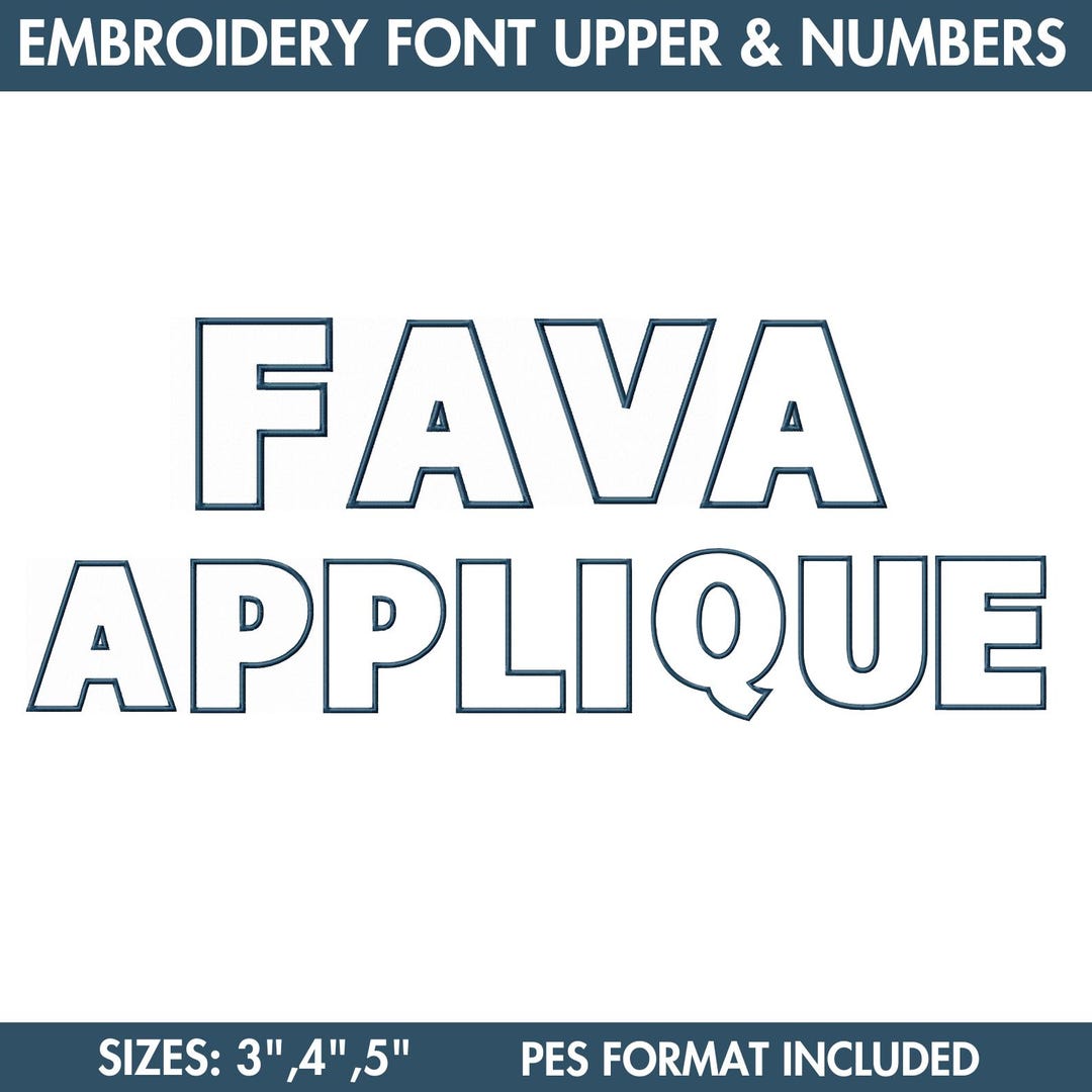 Applique Embroidery Font, Applique Alphabet, Machine Embroidery Design ...
