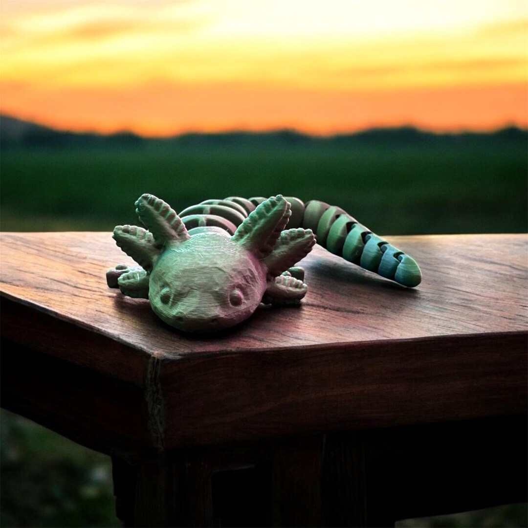 3D ARTICULATED AXOLOTL - Etsy