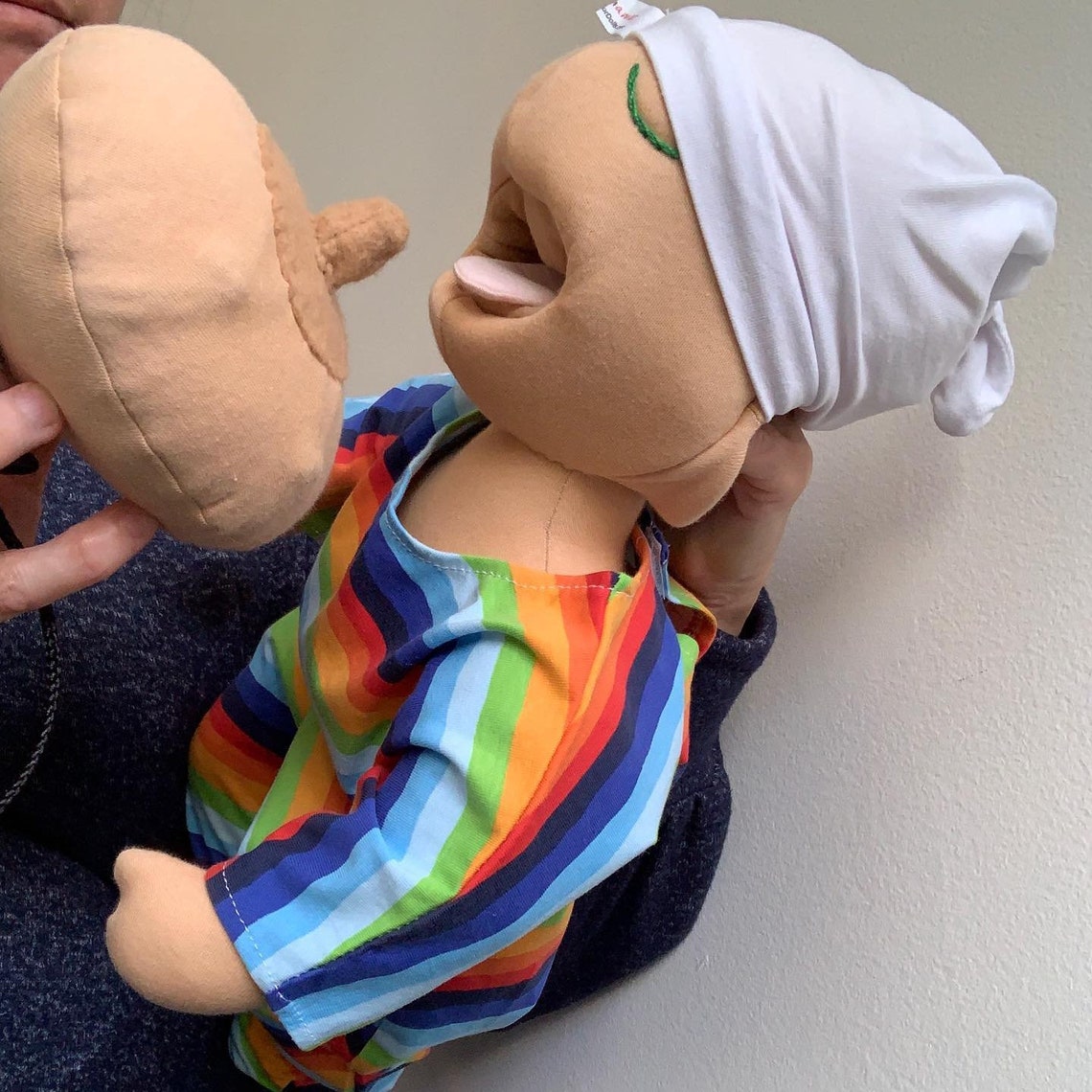 Breastfeeding Baby Doll Puppet Set Breast Model | Etsy