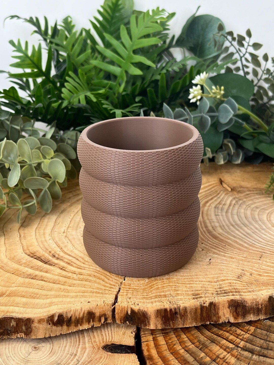 Bubble Weave Planter With Hidden Drip Tray | Eco Friendly Planter | 12 ...