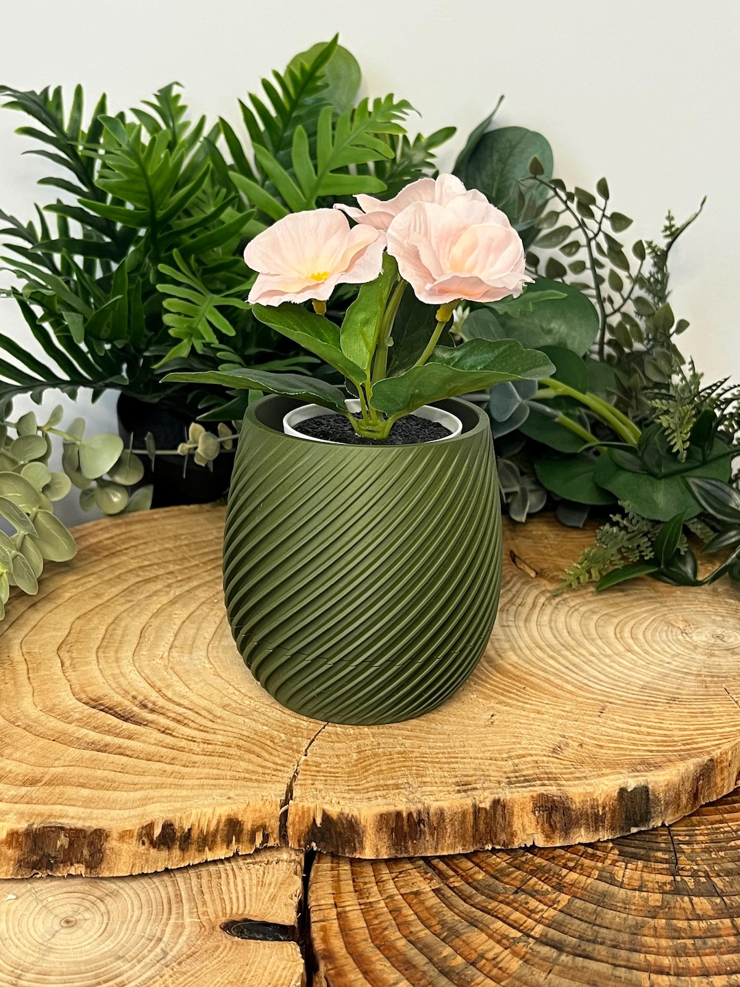 Spiral Planter With Hidden Drip Tray | Eco Friendly Planter | 12 ...