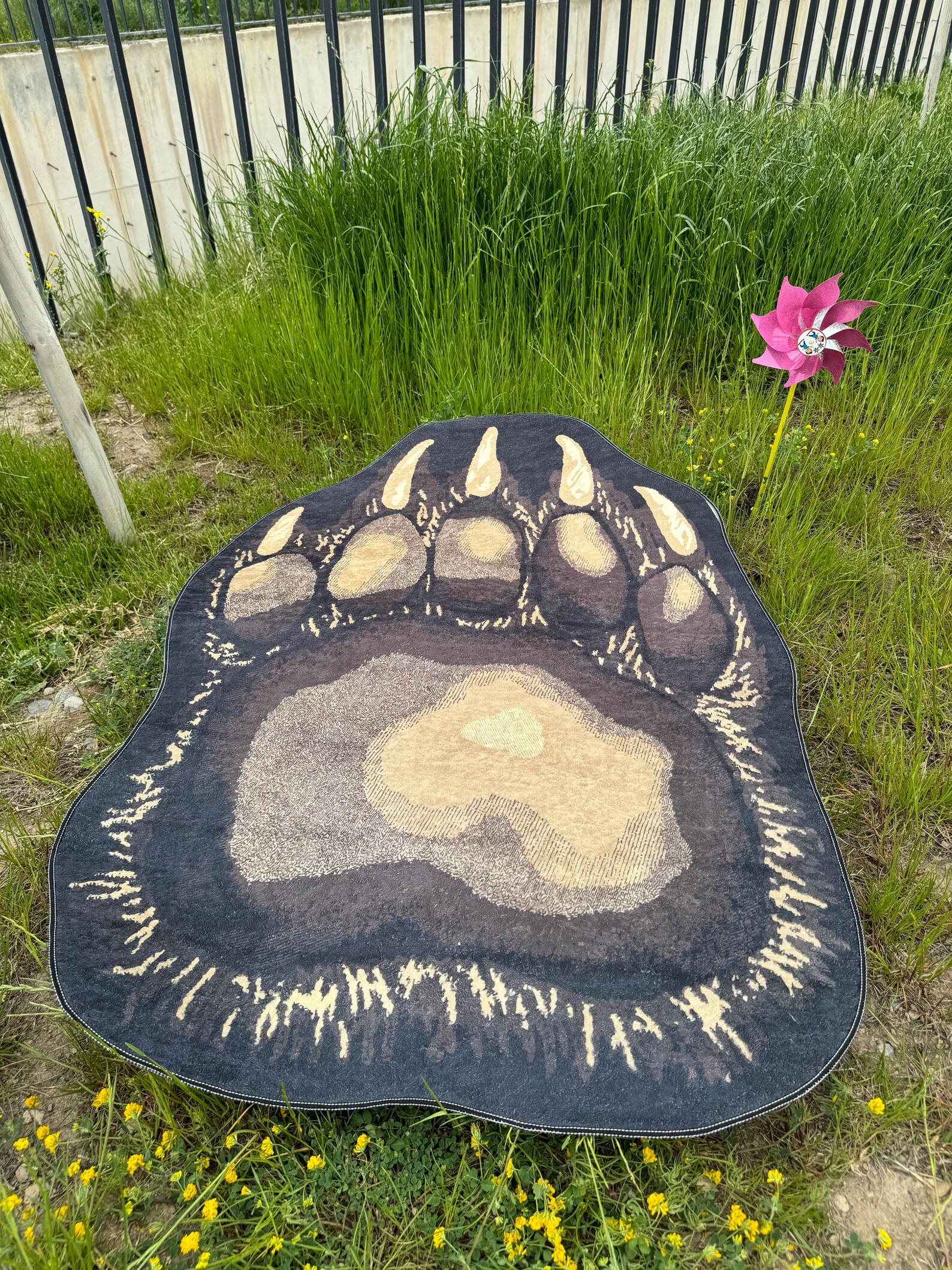 Brown Bear Rug, Animal Rug, Office Decor Rug, Decorative Rug, Bear Claw ...