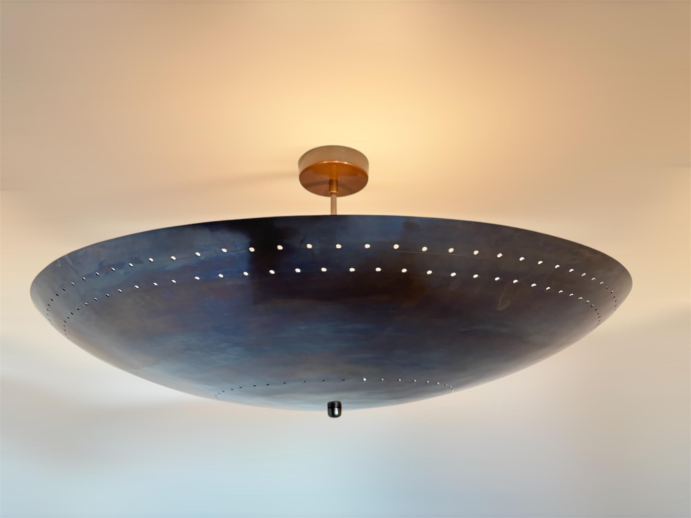 Elegant Brass Disk Ceiling Fixture Brass Pendant Light 6 Light Brass ...
