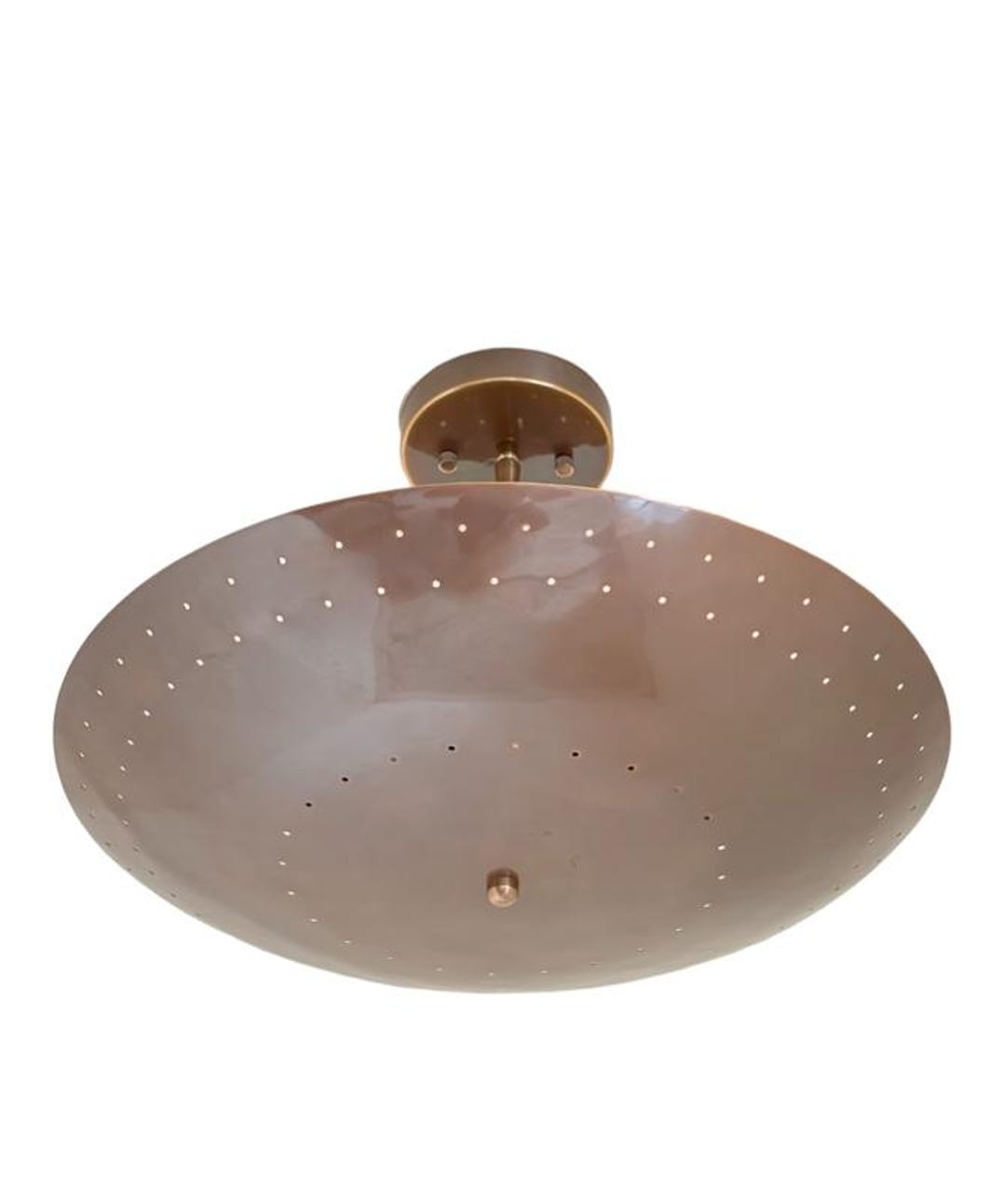 3 Light Sputnik Light Perforated Disk Ceiling Light Mid Century Hand ...