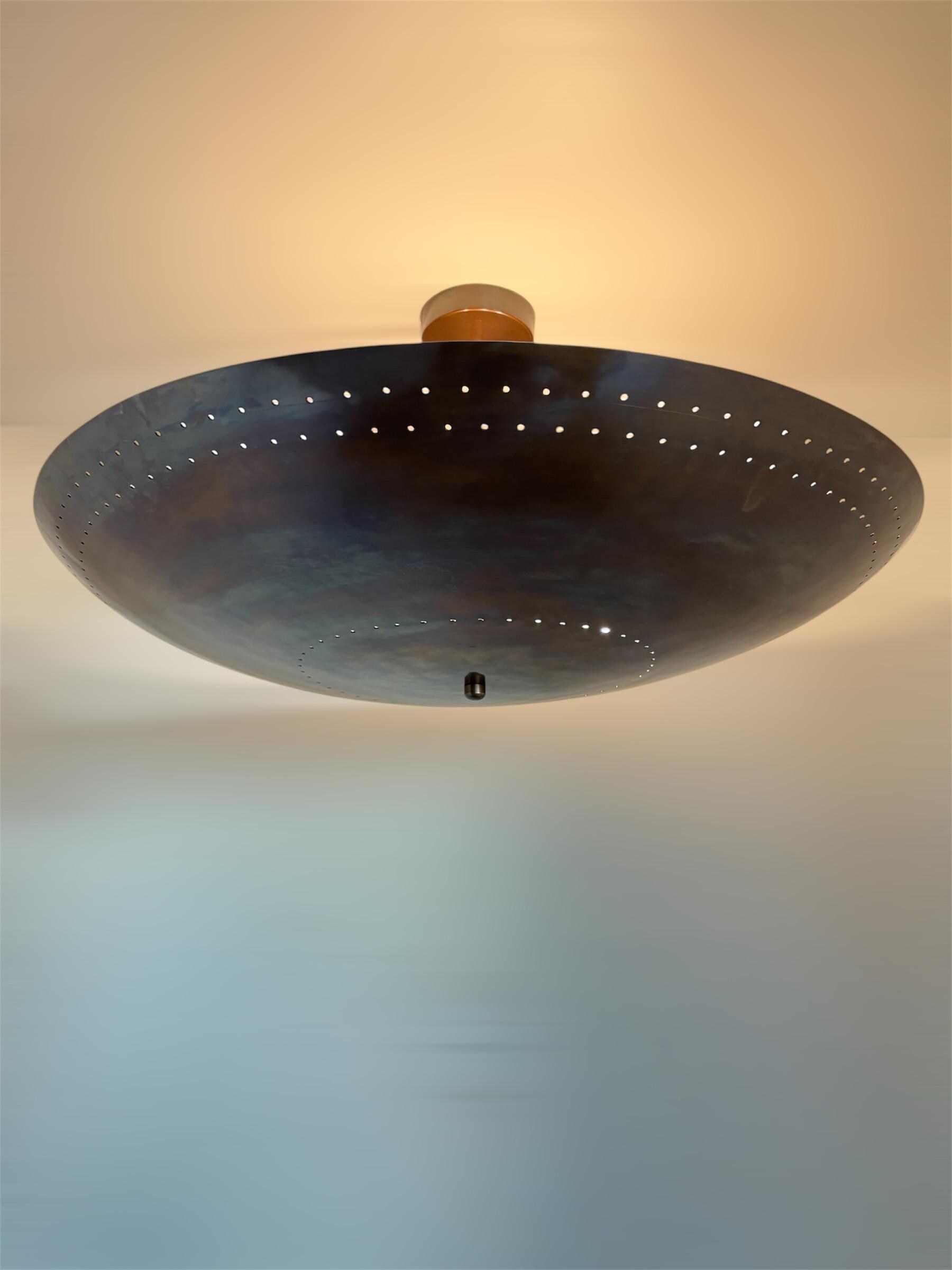 Elegant Brass Disk Ceiling Fixture Brass Pendant Light 6 Light Brass ...