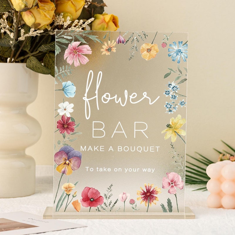 Flower Bar Sign - Etsy