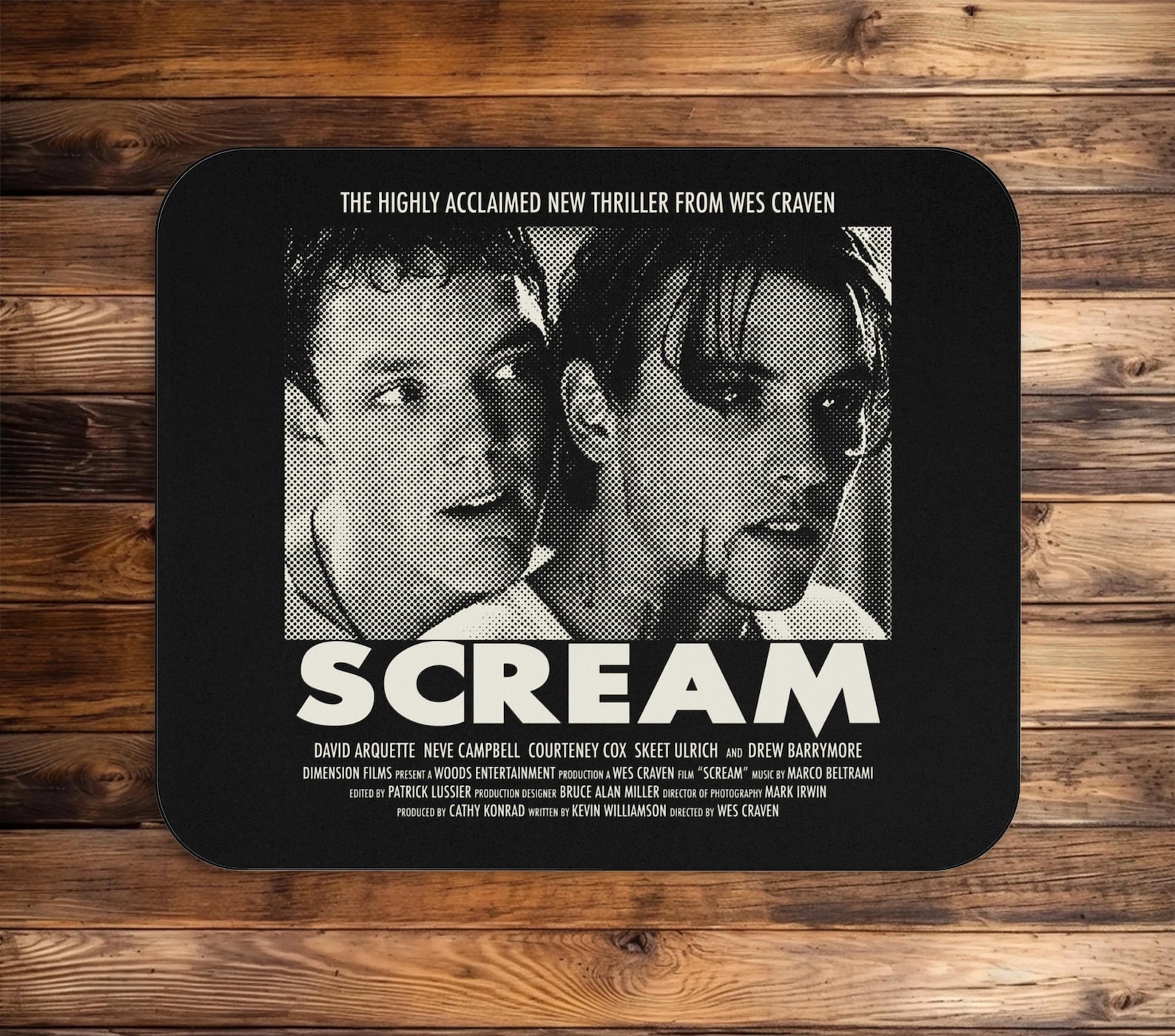 Vintage Scream Movie Mousepad | 90s Horror Decor - Etsy
