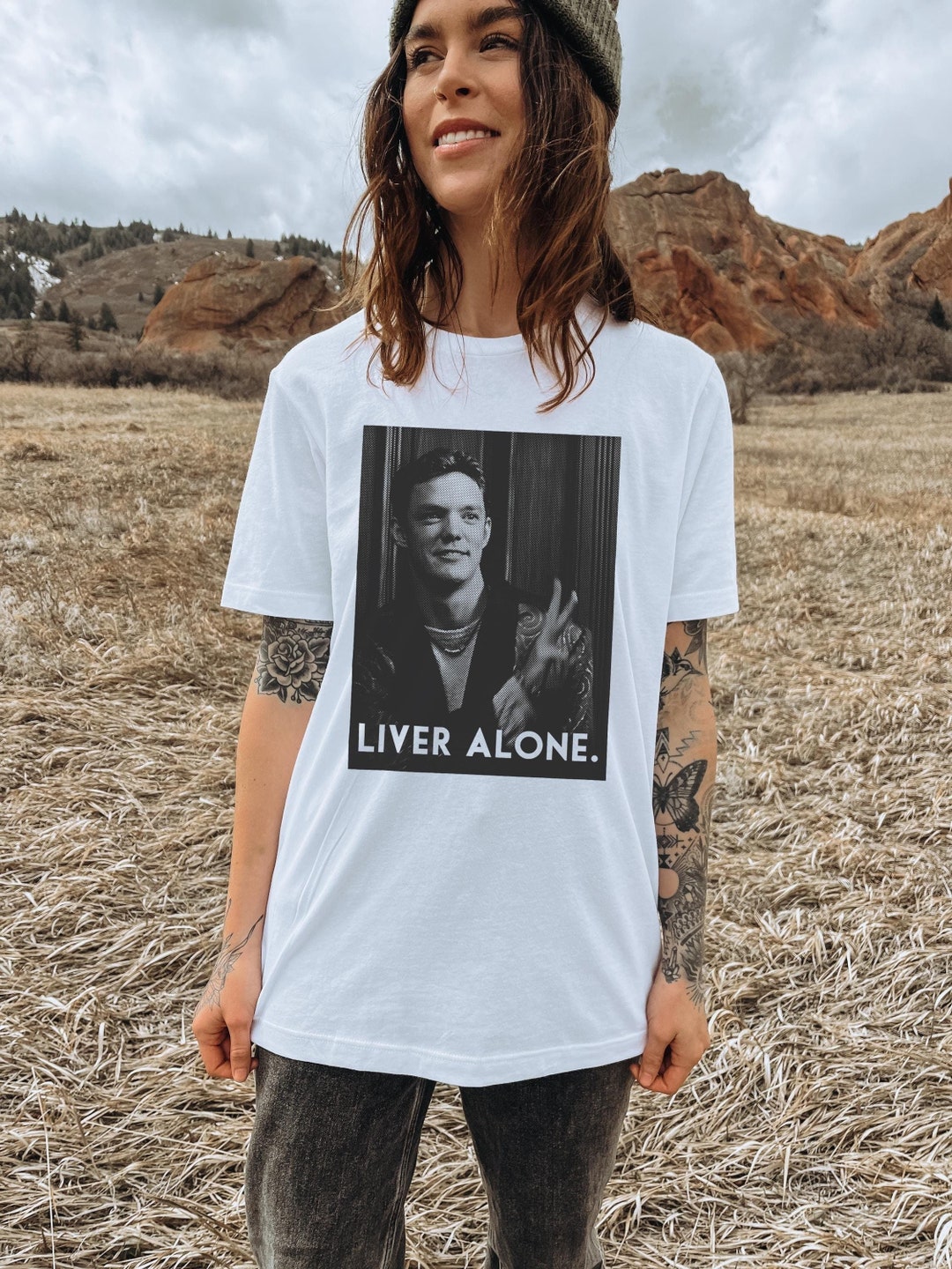 Stu Macher 'liver Alone' T-shirt | Retro Scream Movie Tee - Etsy