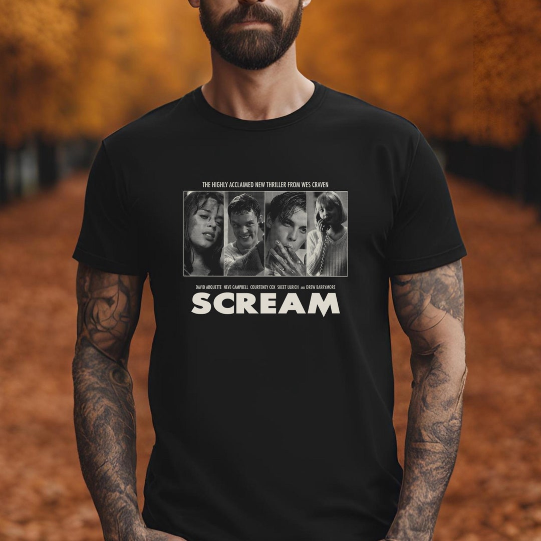Vintage Scream Movie Shirt Halloween Horror T-shirt Horror Movie Shirt No You Hang up Scream ...