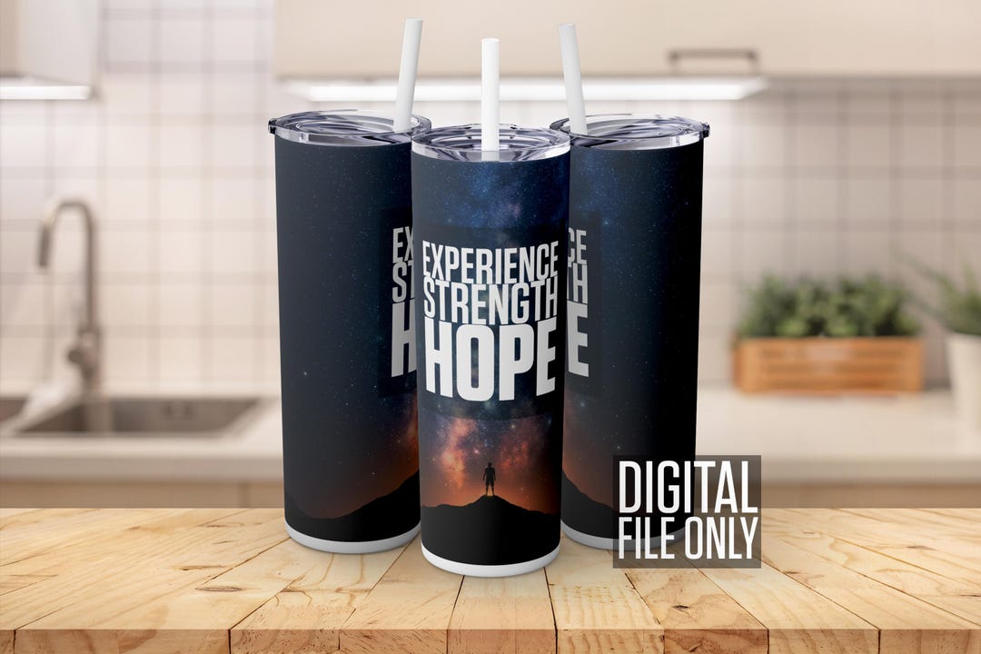 Sobriety & Recovery 20oz Skinny Tumbler Wrap | Addiction Recovery | We ...