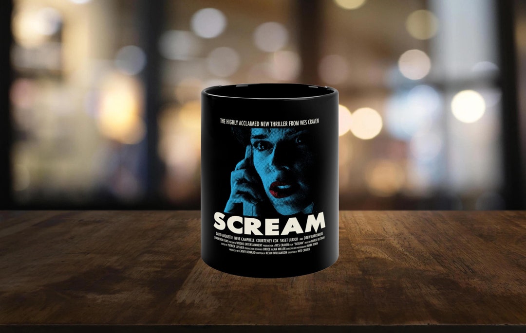 Retro Scream Movie Mug | Scream Coffee Mug | Horror Movie Coffee Mug ...