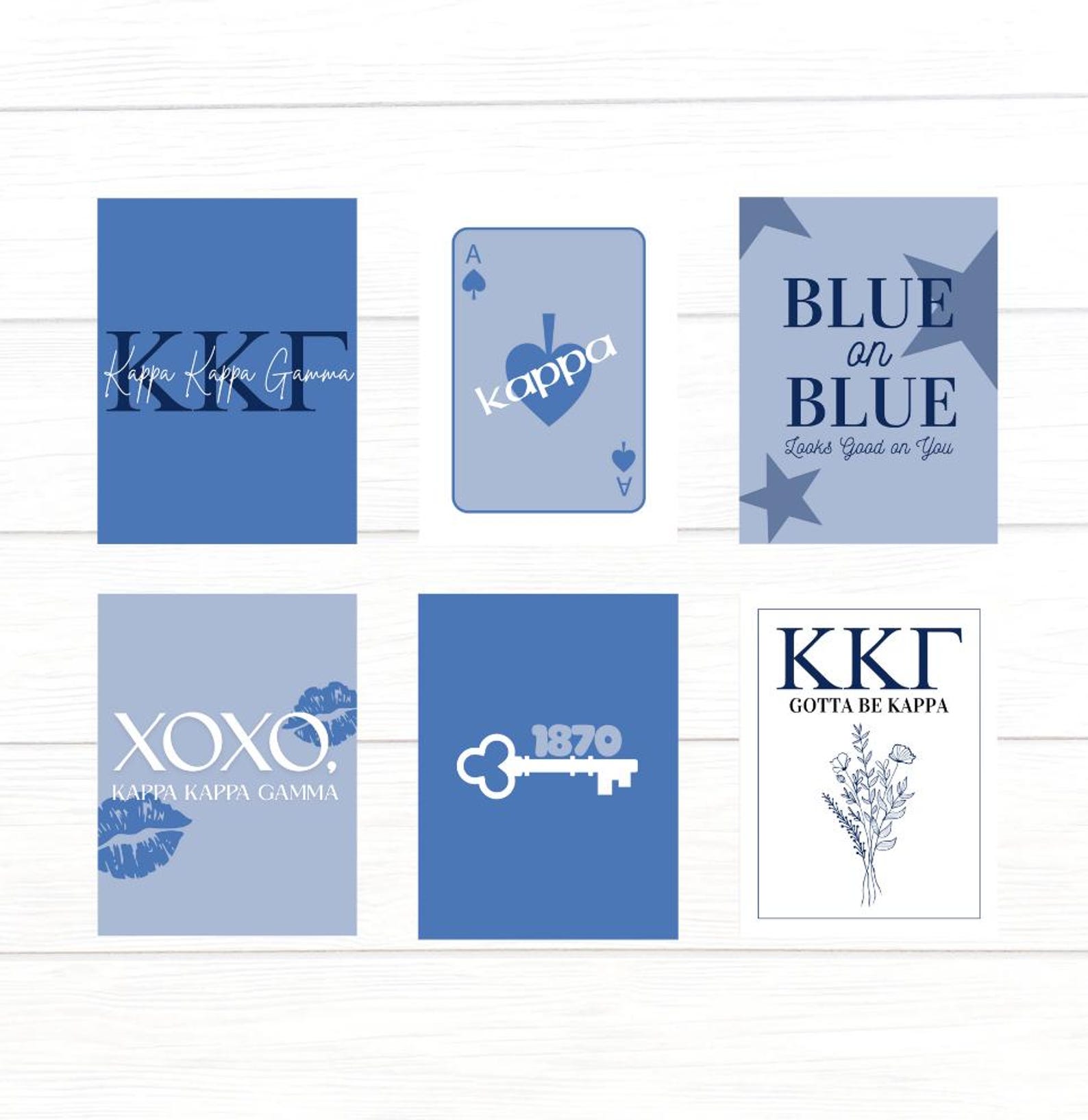 Kappa Kappa Gamma Printable Wall Art - Etsy