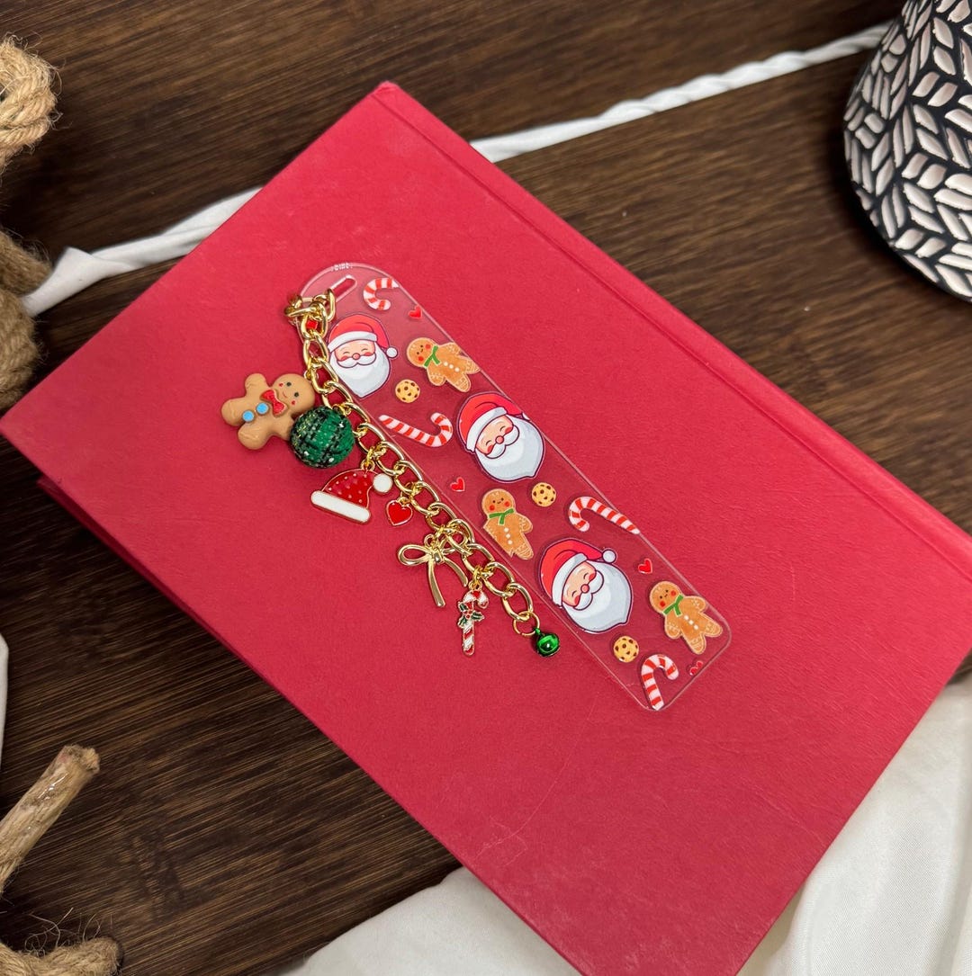Santa Charmed Bookmark | Charmed Bookmark | Christmas Bookmark | Santa ...
