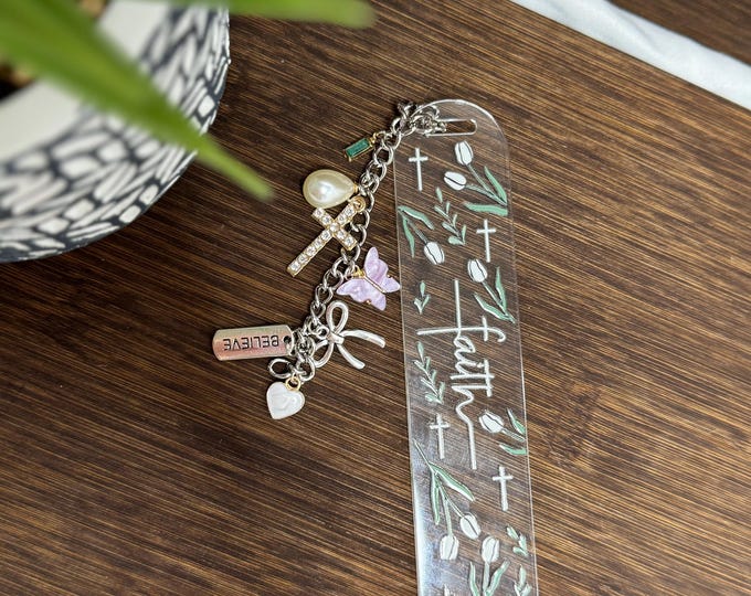 Faith Charmed Bookmark Christian Bookmark Faith Bookmark Charmed ...