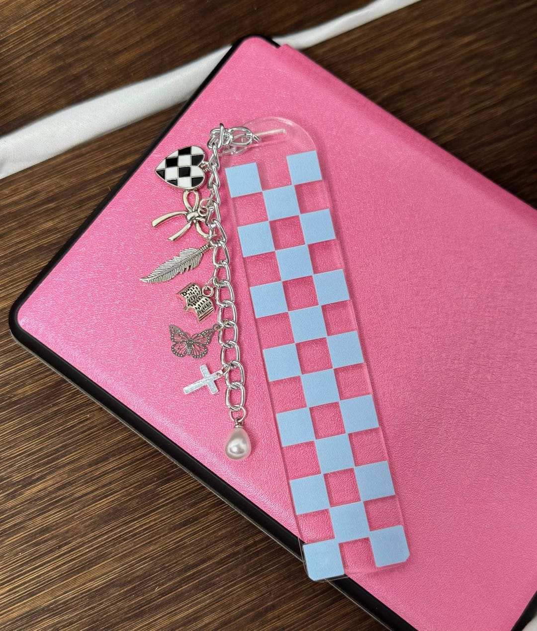 Blue Checker Charmed Bookmark | Charmed Bookmark | Acrylic Bookmark ...