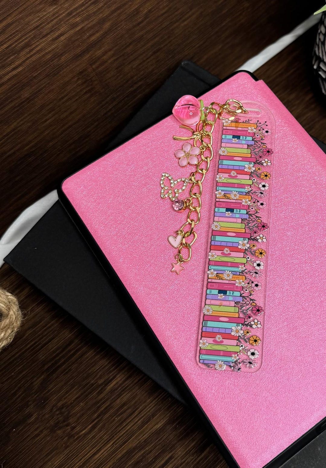 Book Stack Charmed Bookmark Charmed Bookmark Custom Bookmark Bookish ...