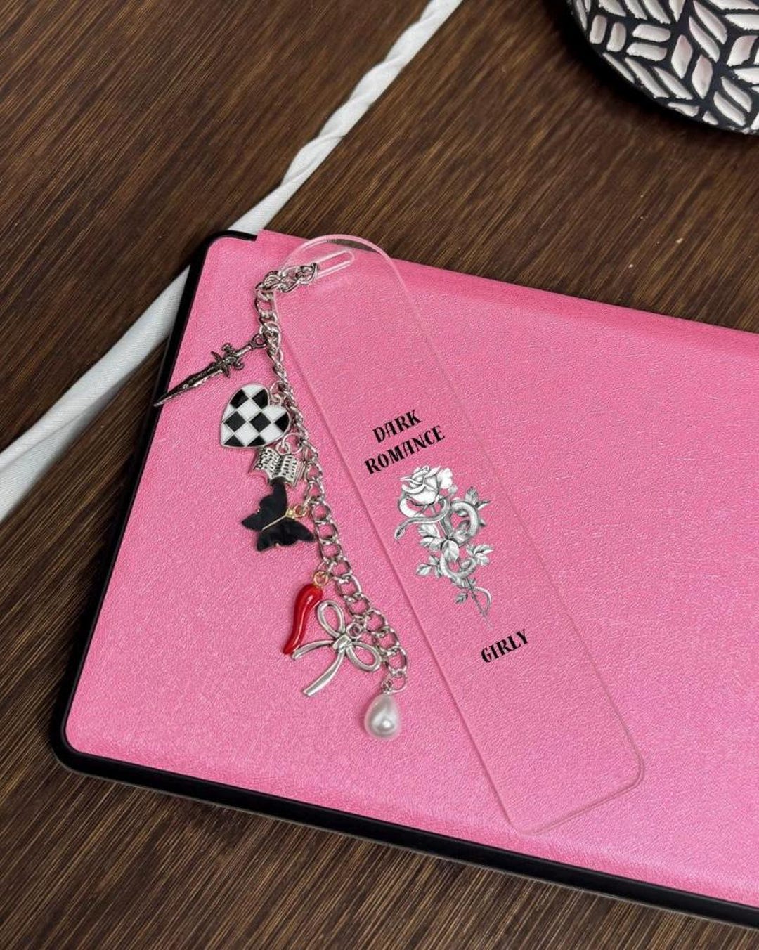 Dark Romance Girly Bookmark | Charmed Bookmark | Dark Romance | Acrylic ...