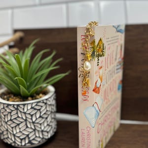 Pink Bow Charmed Bookmark Bow Bookmark Acrylic Bookmark Charmed ...