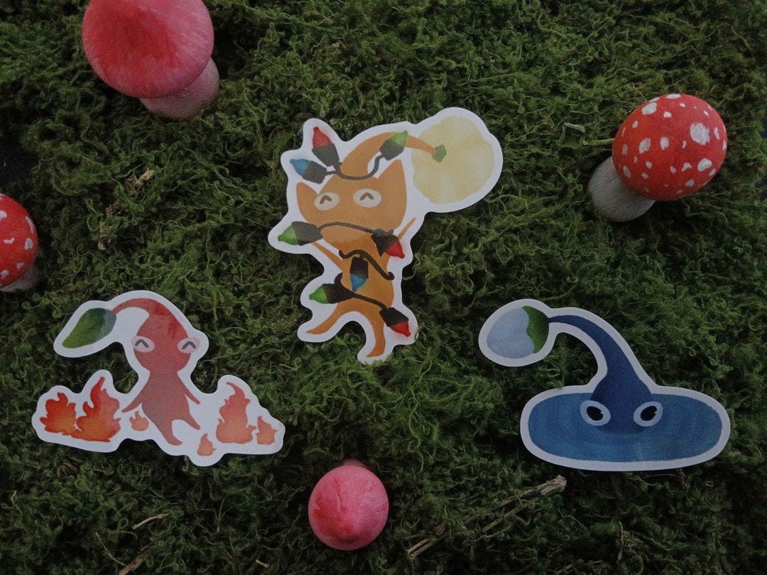 Pikmin Stickers - Etsy