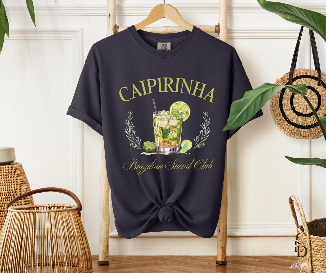 Caipirinha T-shirt: Brazilian Social Club Tee, Tropical Drink Shirt - Etsy