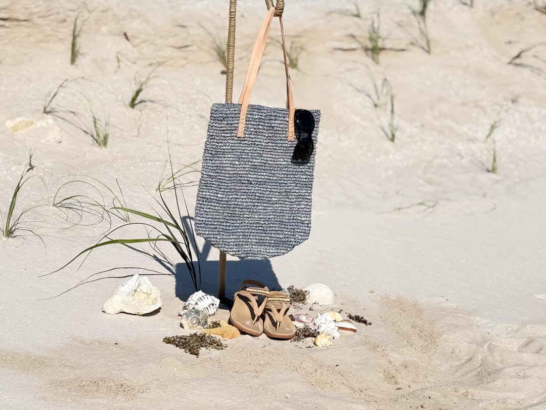 Raffia Bag – Sisal Jute Sack Bag With Handmade Leather Shoulder Straps ...
