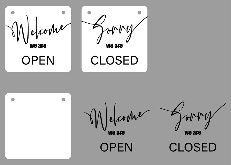 Come in We're Open Sign SVG, PDF, Digital Download, Open Closed Shop ...