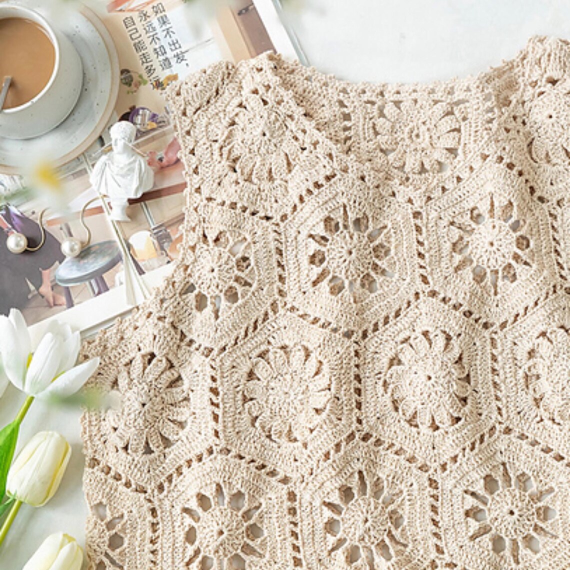 Crochet Pattern Patchwork Sweater Vest - Etsy