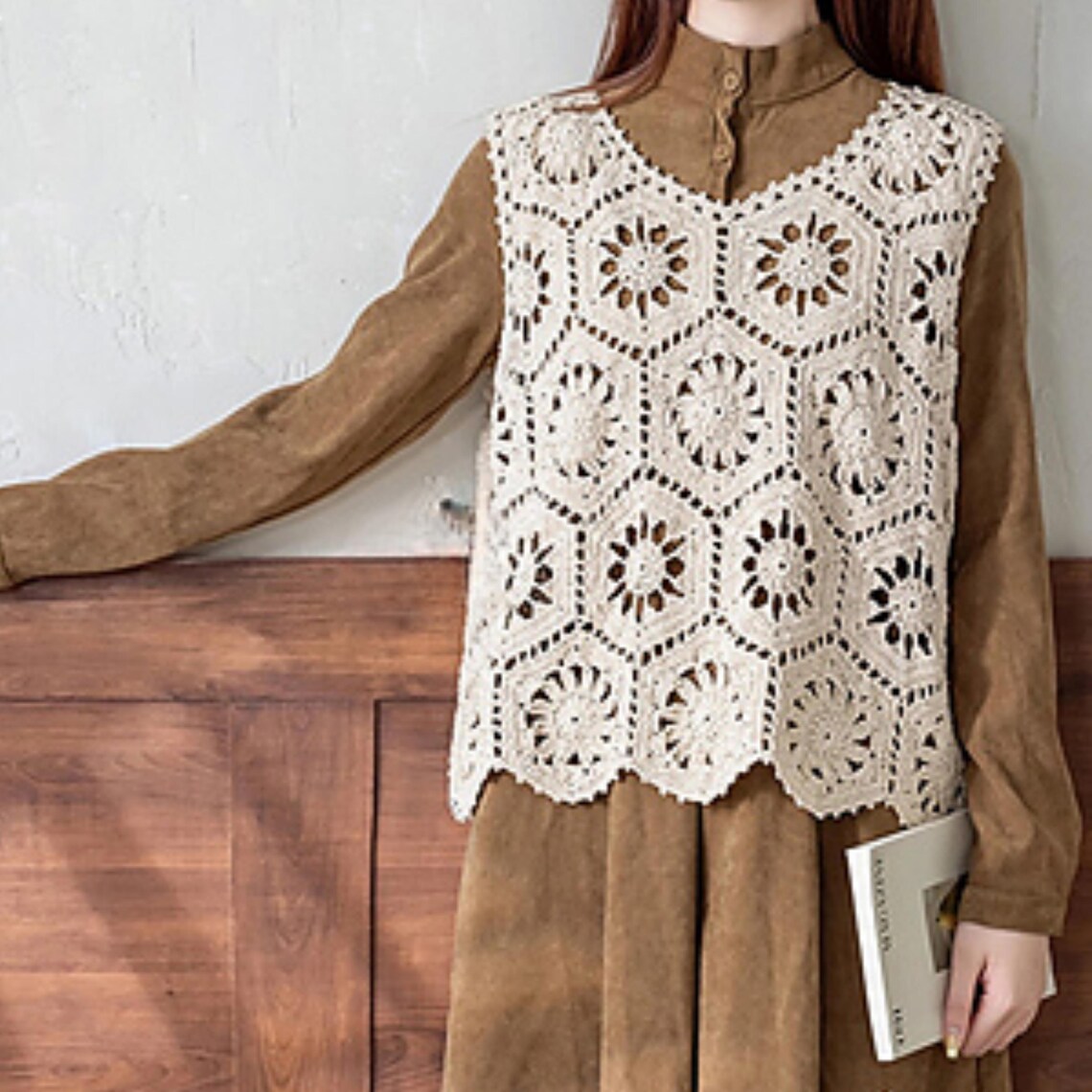 Crochet Pattern Patchwork Sweater Vest - Etsy