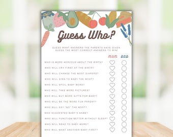 Twinkle Twinkle Guess Who Baby Shower Game | Guess Who Game Printable ...