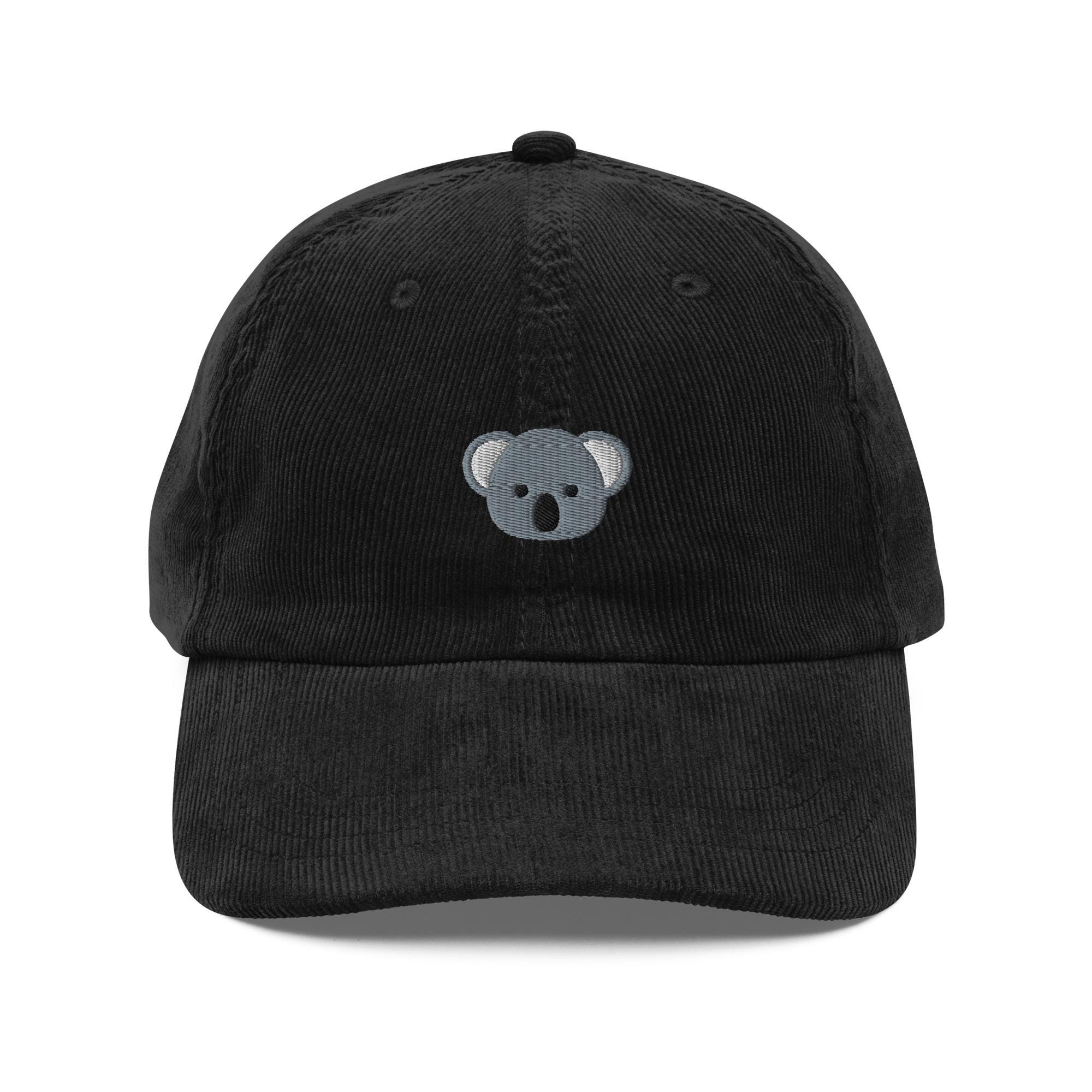 Koala Corduroy Cap | Cute Koala Embroidered Hat | Australian Marsupial ...