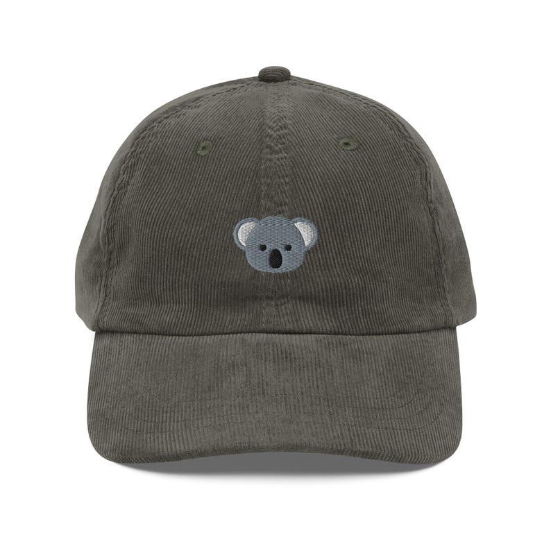 Koala Corduroy Cap | Cute Koala Embroidered Hat | Australian Marsupial ...