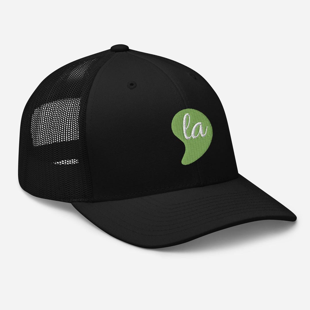 Comma La Trucker Cap Kamala Harris Hat Embroidered Lime Green Logo ...