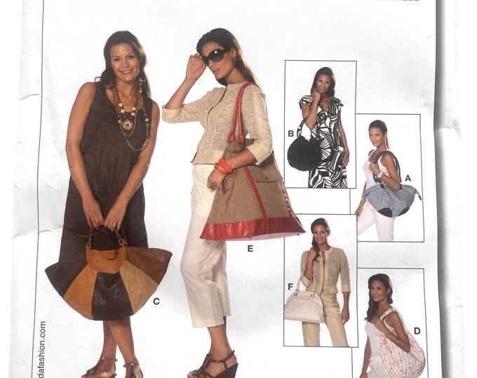 Lots of Handbag UNCUT Patterns Burda 7684 Mccalls 2933 and 3978 Vogue ...