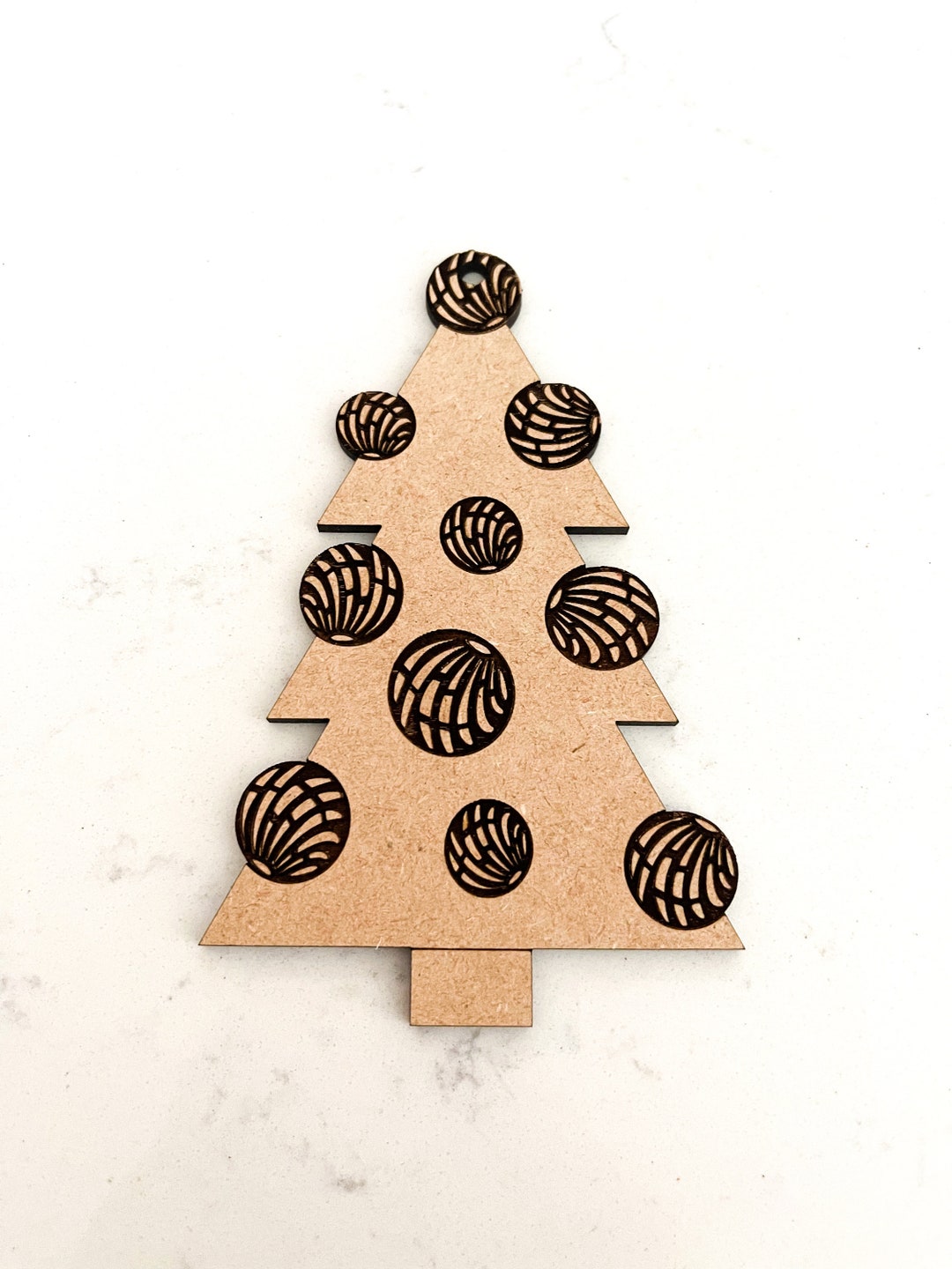 Nice Cosas CONCHA Christmas Tree DIY Wood Blank Ornament MDF Craft 5 ...