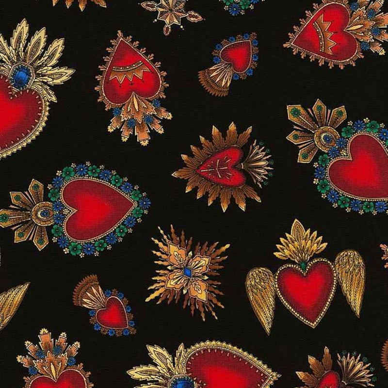 Heart Fabric - Etsy