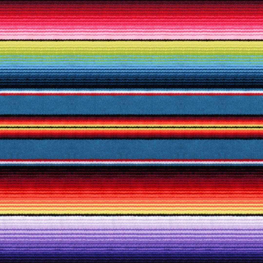 Elizabeth's Studio SERAPE Print Fiesta Stripe Dark BLUE FABRIC - Etsy