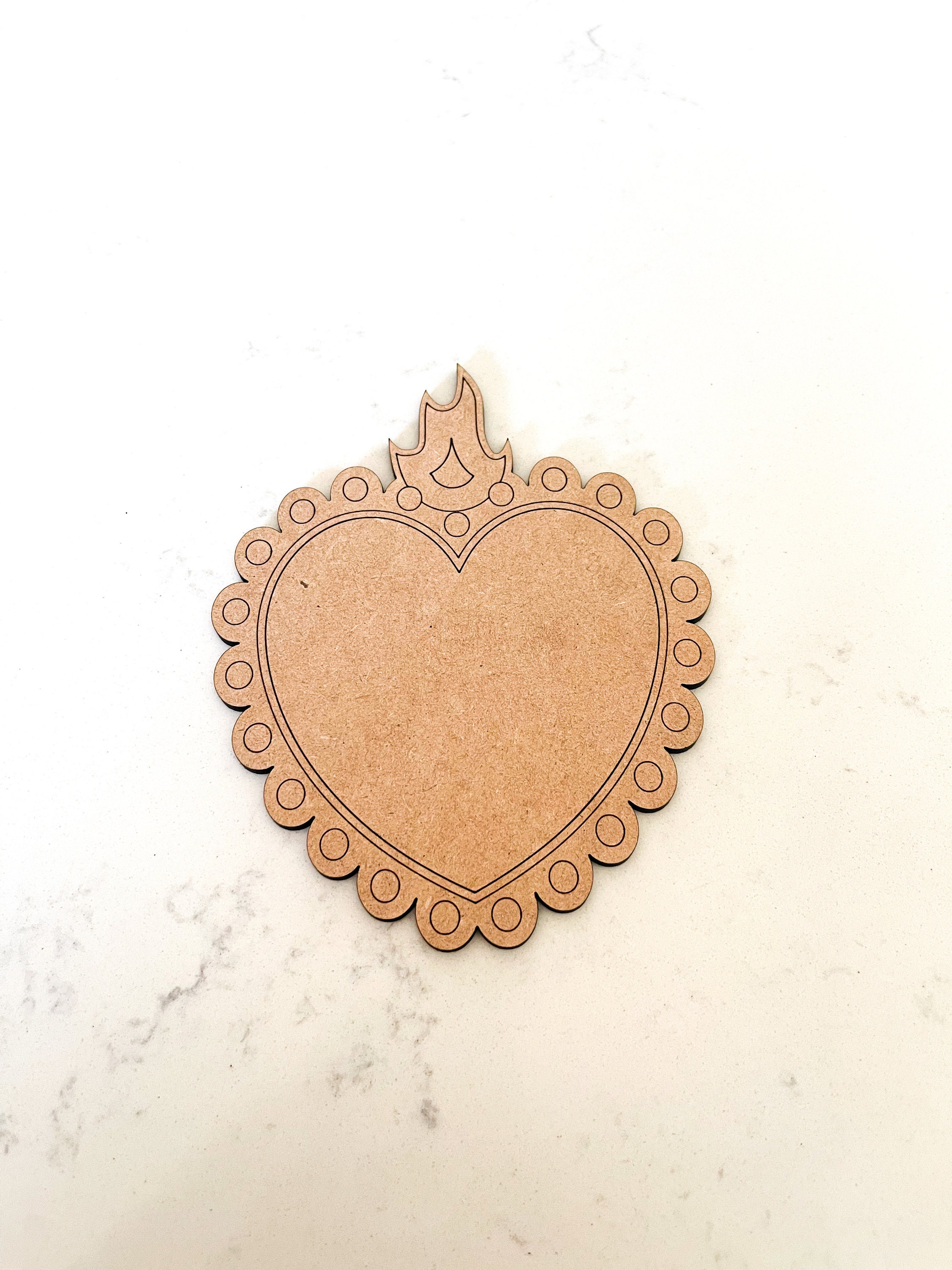 Nice Cosas Sacred HEART DIY Wood Blank MDF Craft 5.75 Inch - Etsy