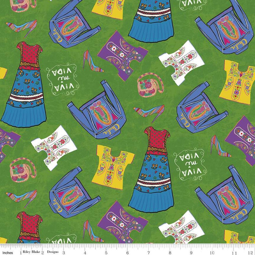 Riley Blake ELEANOR Crafty CHICA Apparel Emerald FABRIC - Etsy