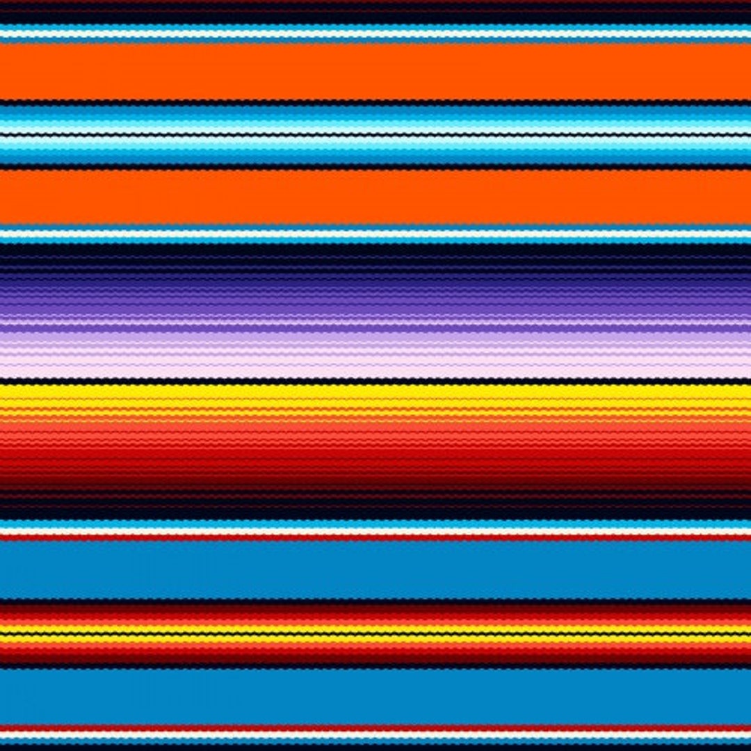 Elizabeth's Studio SERAPE Print Fiesta Stripe ORANGE FABRIC - Etsy