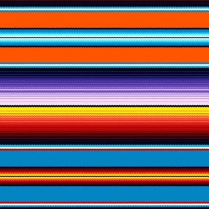 Elizabeth's Studio SERAPE Print Fiesta Stripe ORANGE FABRIC - Etsy