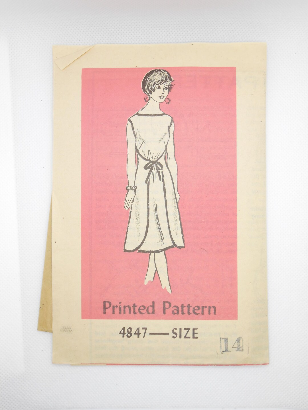 Vintage 70s Front Wrap Dress, Mail Order Dress, Apron Wrap Around Dress ...