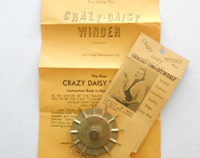 Crazy Daisy Winder, Hand Weaving Loom, How to Instructions, Vintage - Etsy